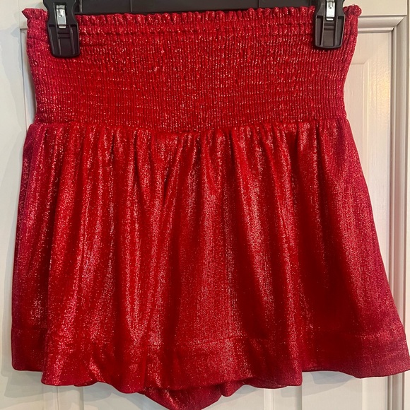 TCEC | Shorts | Shimmering Red Shorts New | Poshmark